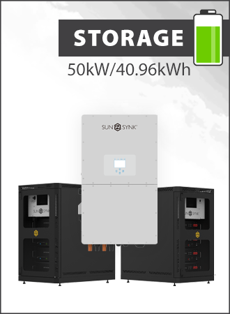 Sunsynk 50kW 3PH Hybrid Inverter with 40.96kWh Battery